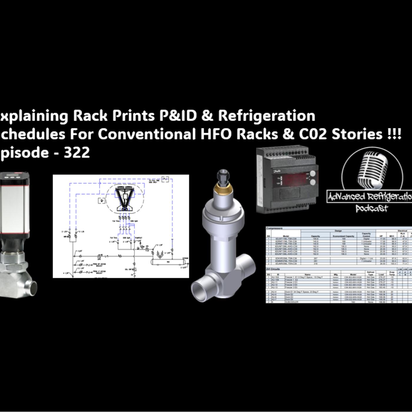 Explaining Rack Prints P&ID & Refrigeration Schedules For Conventional ...