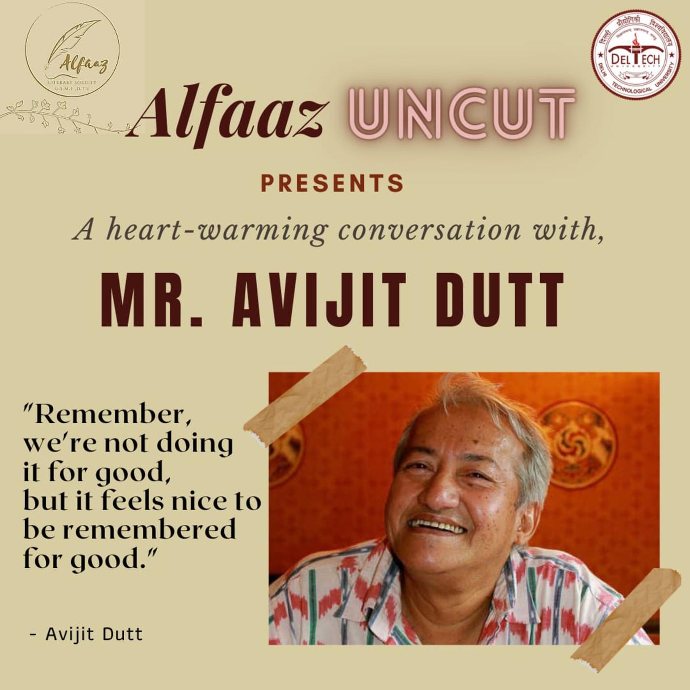 Alfaaz Uncut - Avijit Dutt - Alfaaz UNCUT (podcast) | Listen Notes