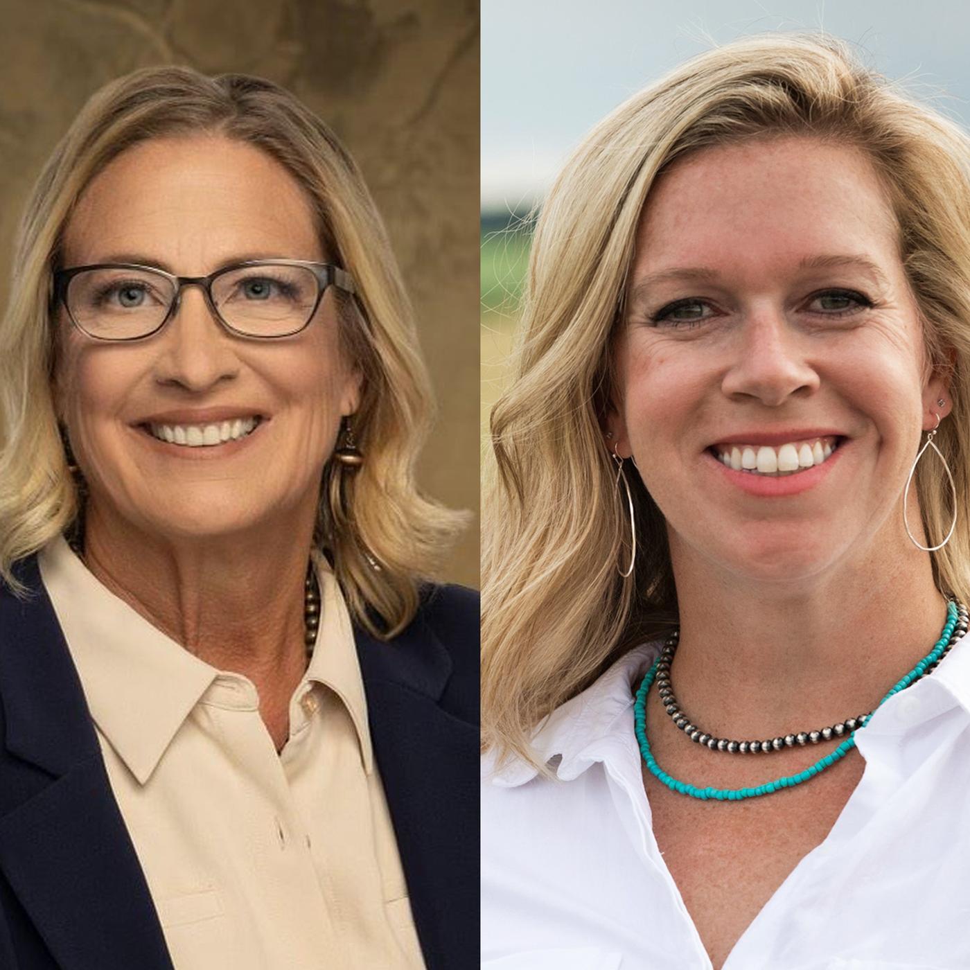 Ruth Coffey President and Ashley Hughes, Executive Director of American National Cattlewomen's ...