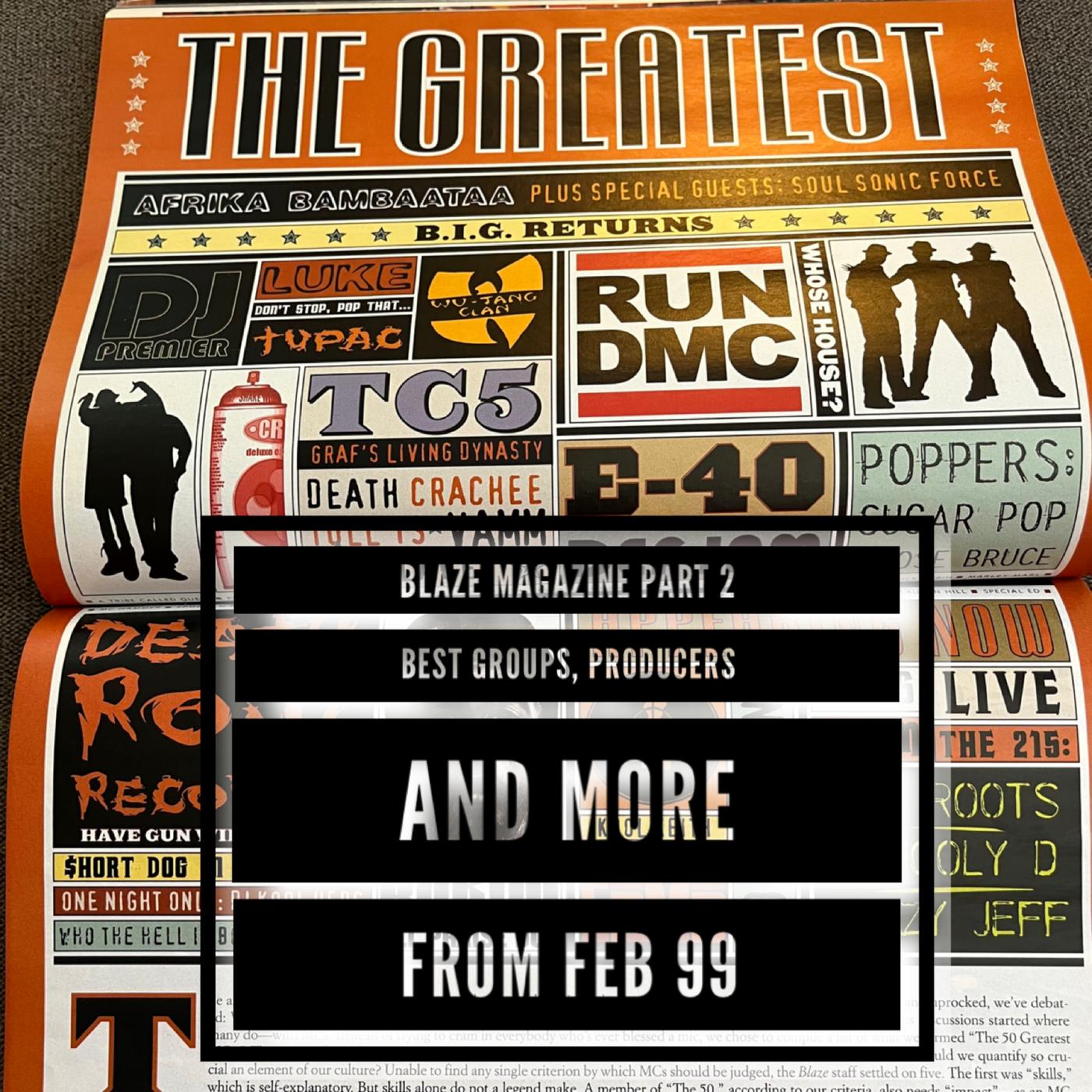 BLAZE Magazine's 50 Best MC's from February 1999 - Call Out Culture ...