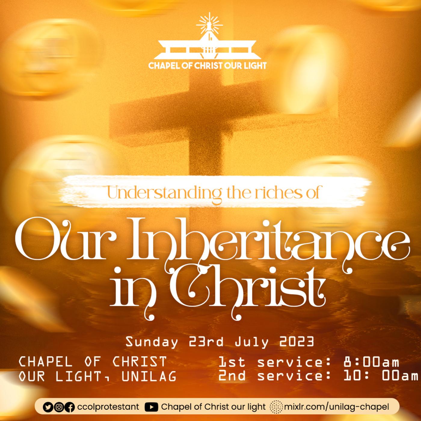 UNDERSTANDING THE RICHES OF OUR INHERITANCE IN CHRIST - (Rev. Taiwo ...