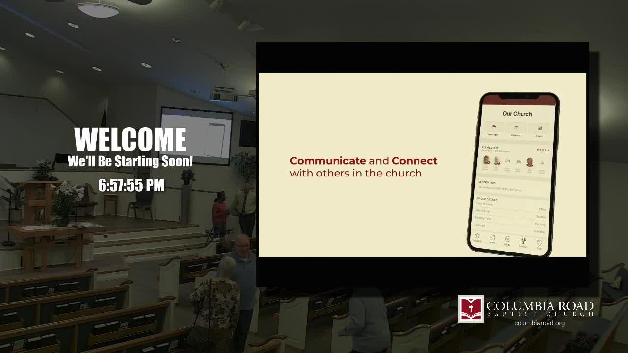 Wednesday Night Midweek Service - Columbia Road Baptist Church Podcast ...