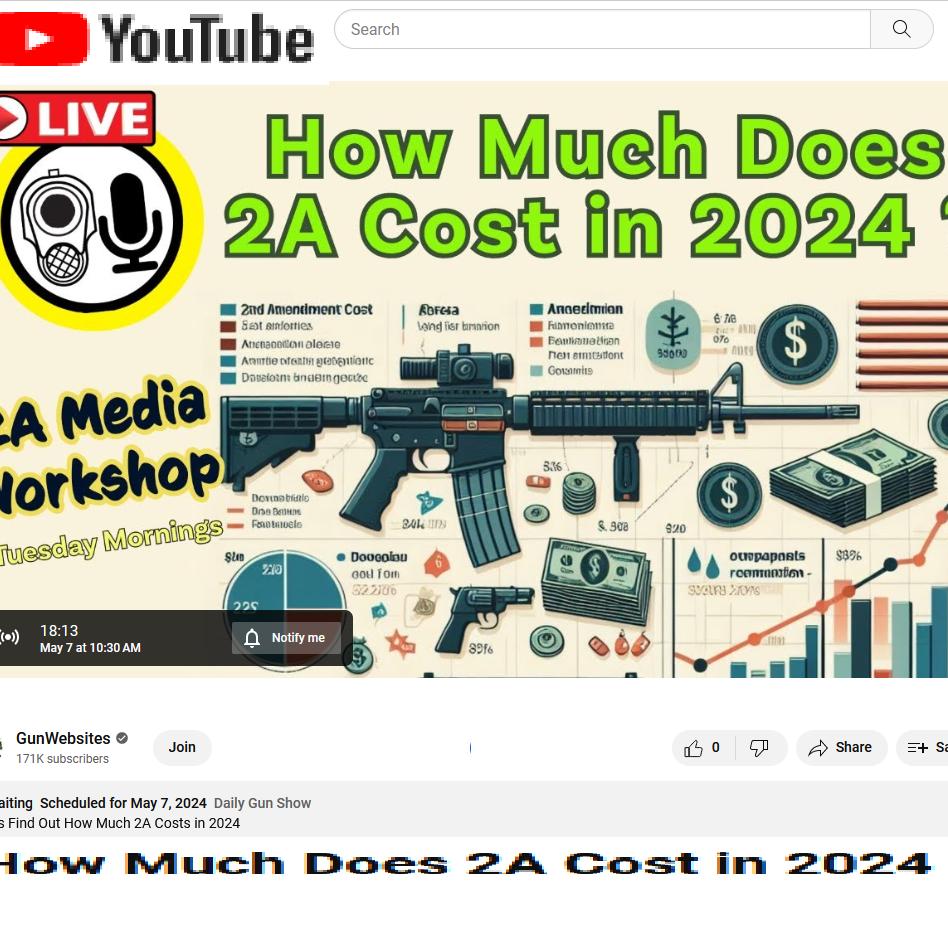 How Much Does 2A Cost in 2024 ? - Daily Gun Show Podcast | Listen Notes