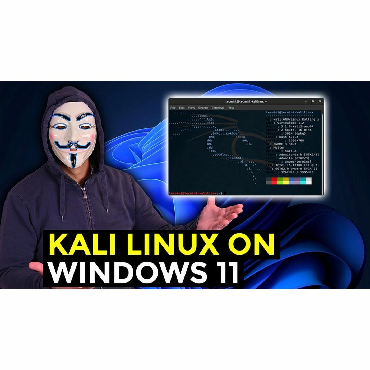 #357: Kali Linux Windows 11 App With GUI And Sound // Updated Simple ...