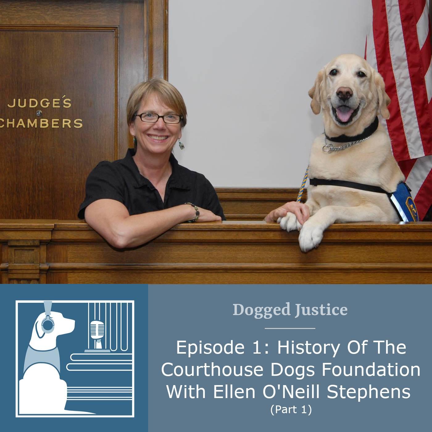 History Of The Courthouse Dogs Foundation With Ellen O'Neill Stephens ...