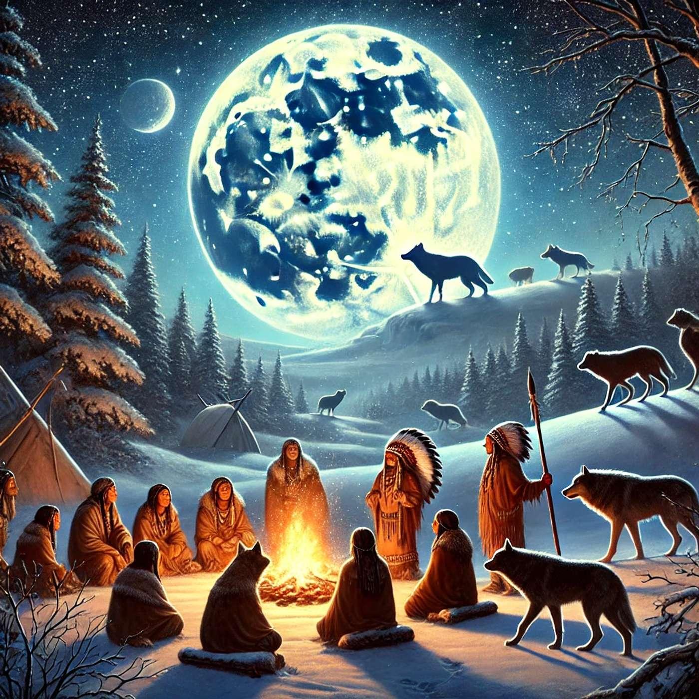 The January Full Moon is Wolf Moon (Native American folklore) | Listen ...