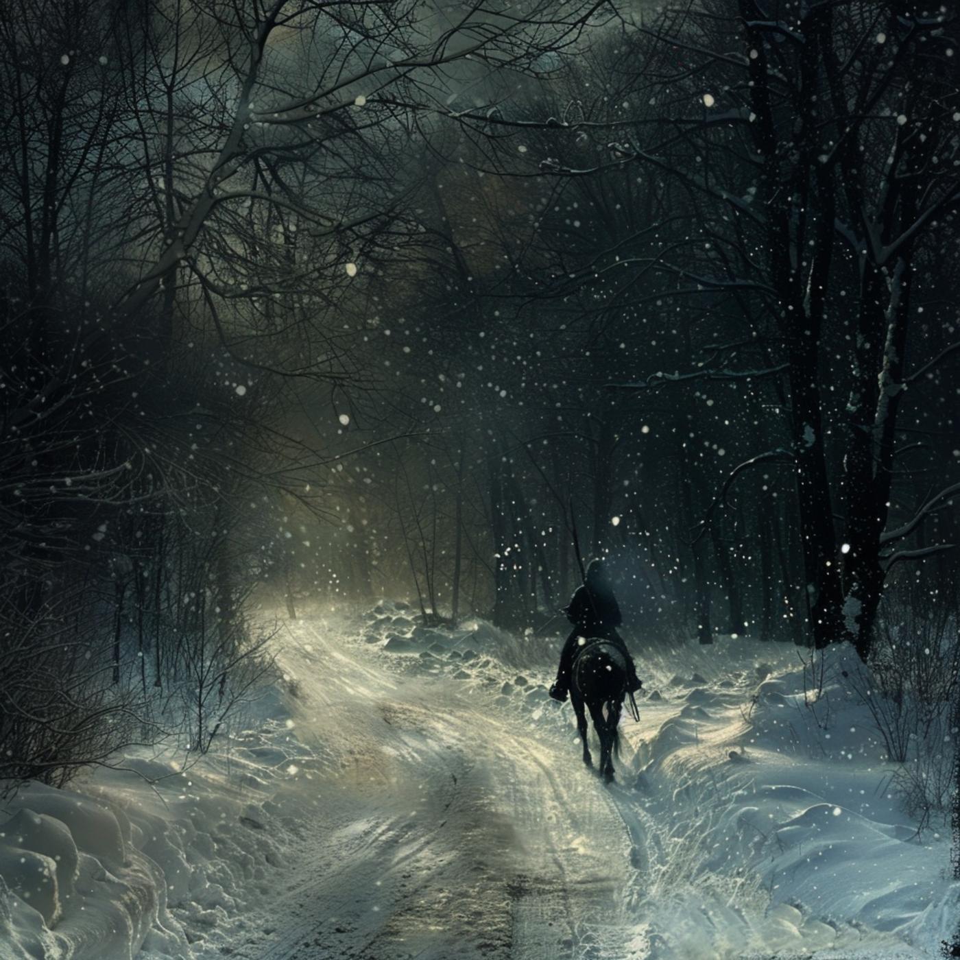 (21) "Stopping by Woods on a Snowy Evening" A Poem by Robert Frost ...