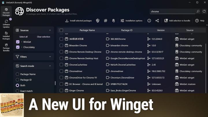 HOW 105: A New UI for Winget - Exploring UniGetUI - Hands-On Windows ...