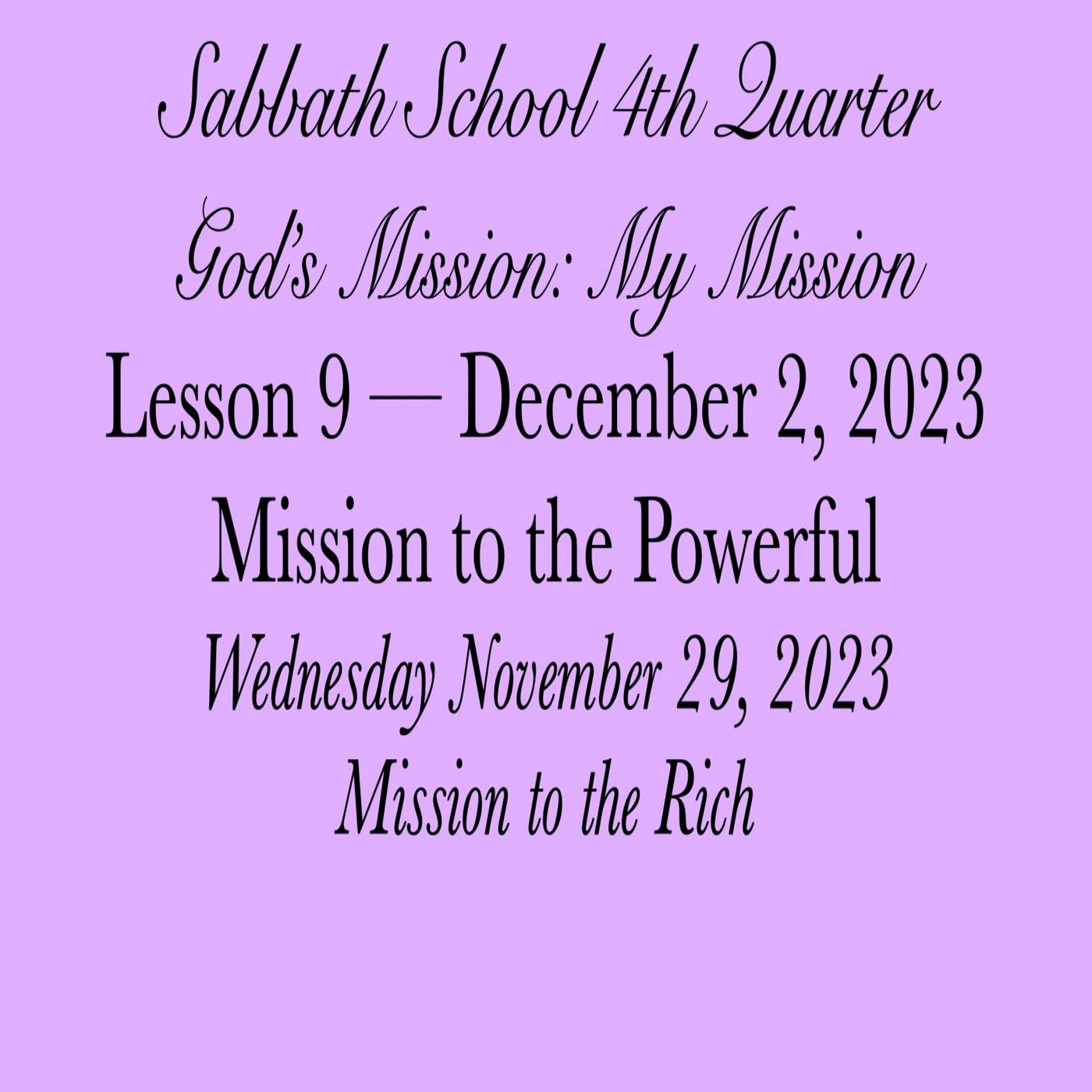 Mission to the Powerful — Mission to the Rich - Pastor Obed Matus ...
