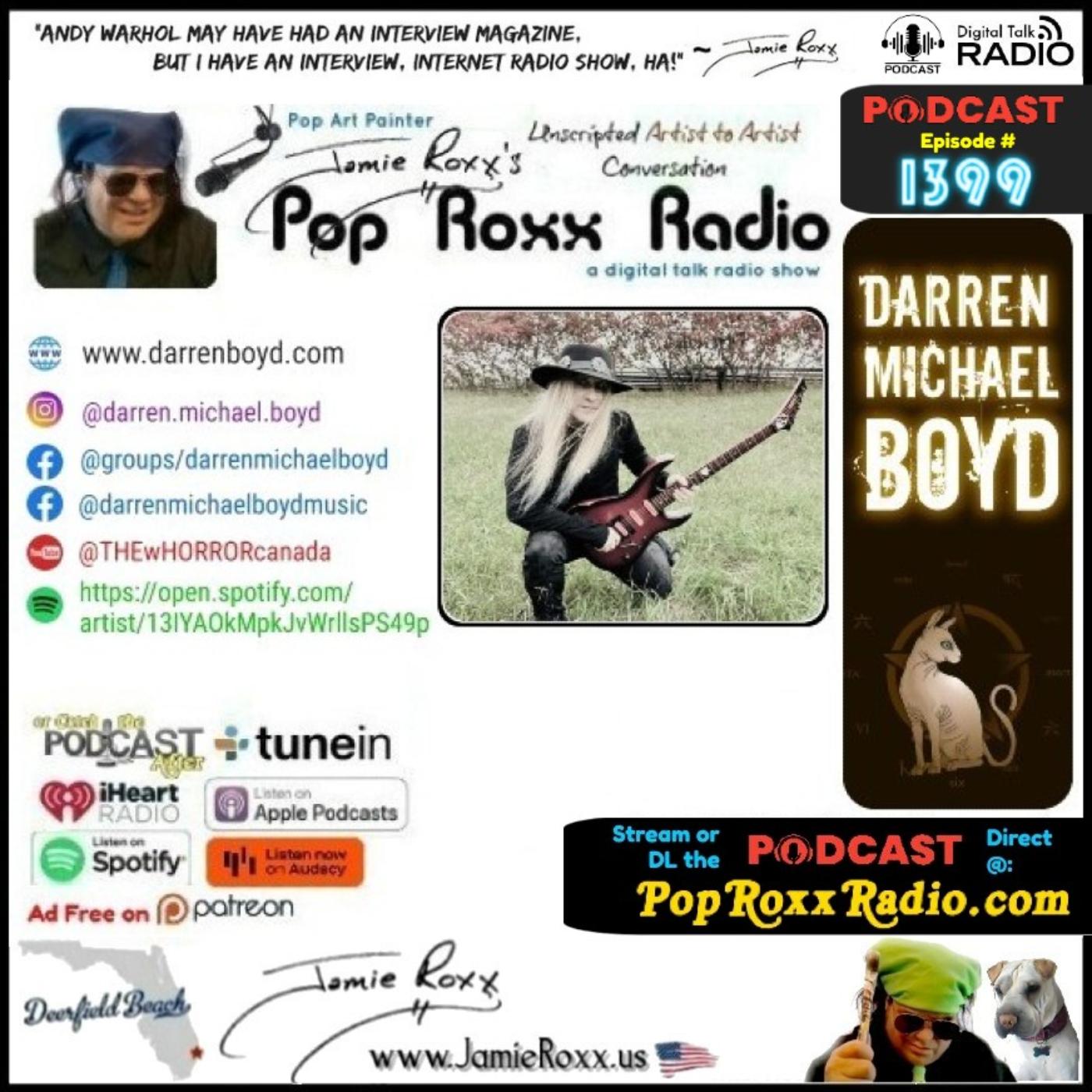 Darren Michael Boyd; (Rock) - Jamie Roxx's Pop Roxx Radio Talk Show ...