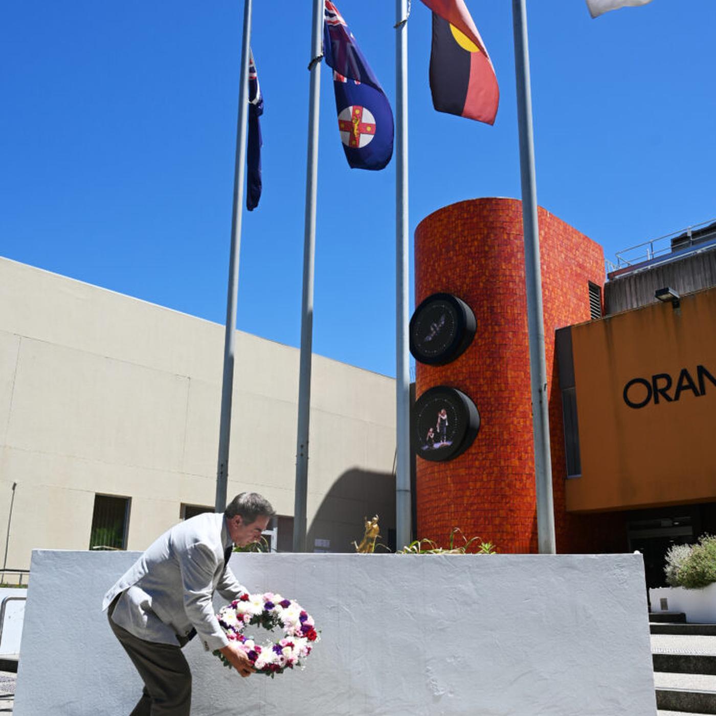 Orange City Council flags at half mast, to mark the devastating Bondi ...