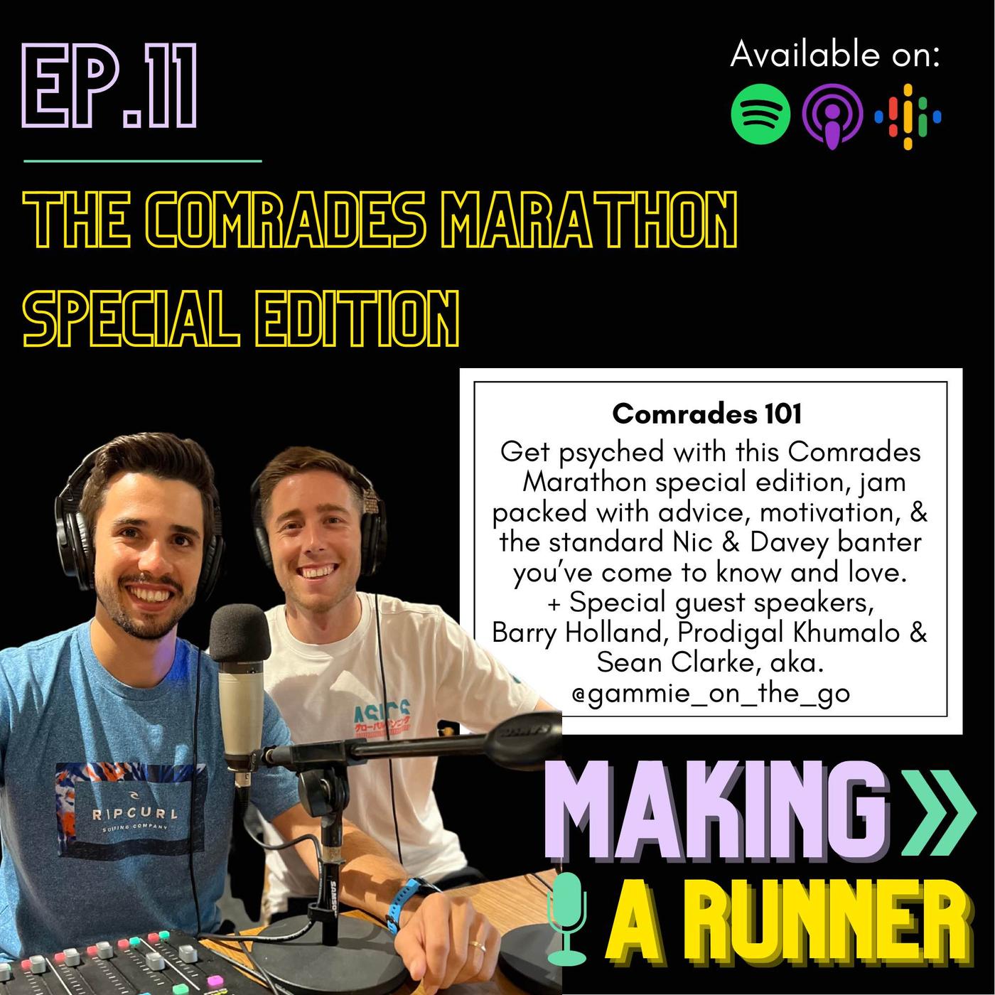 S1|E11 - The Comrades Marathon Special Edition. - Making A Runner ...