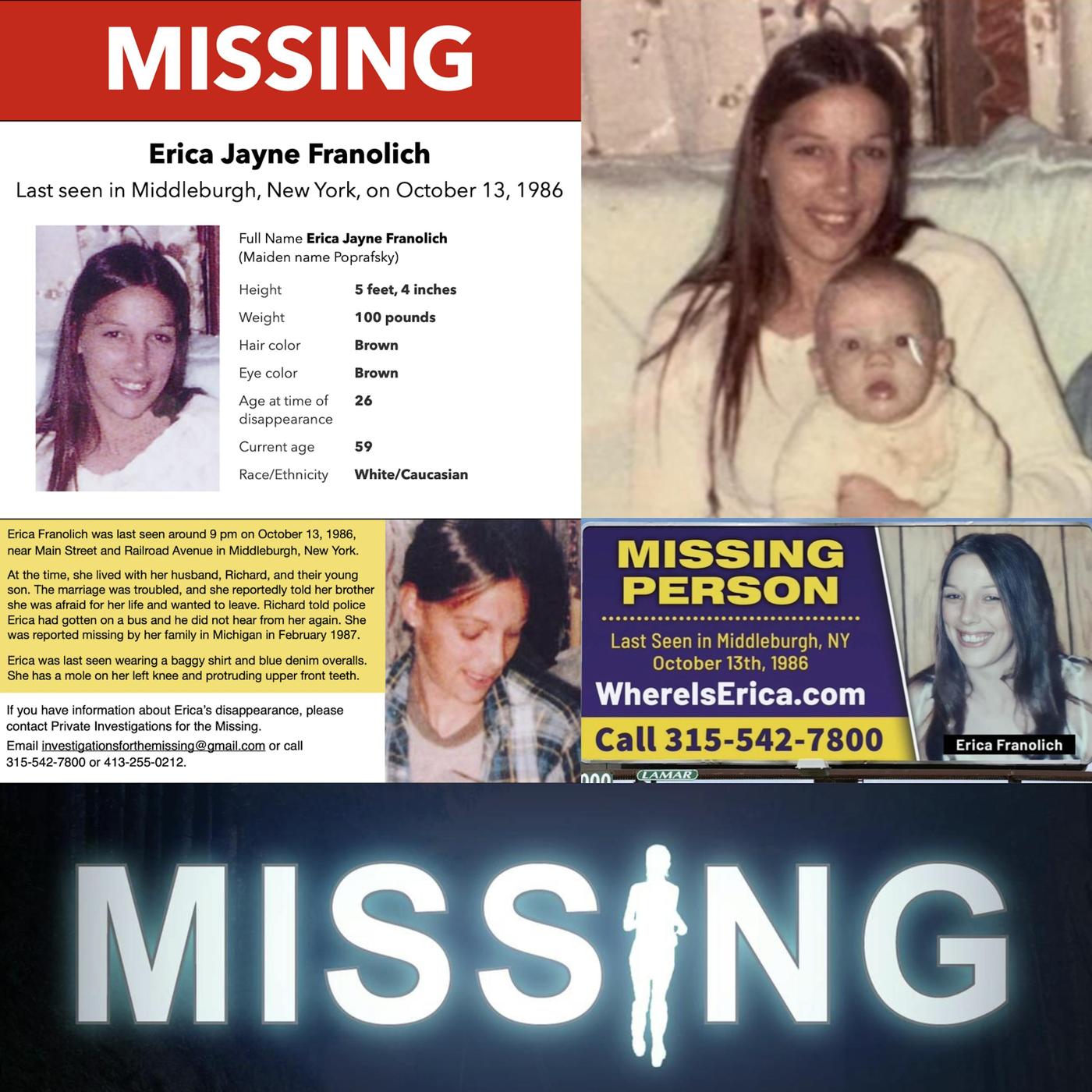 491 // Erica Franolich - Part 1 - Missing (podcast) | Listen Notes