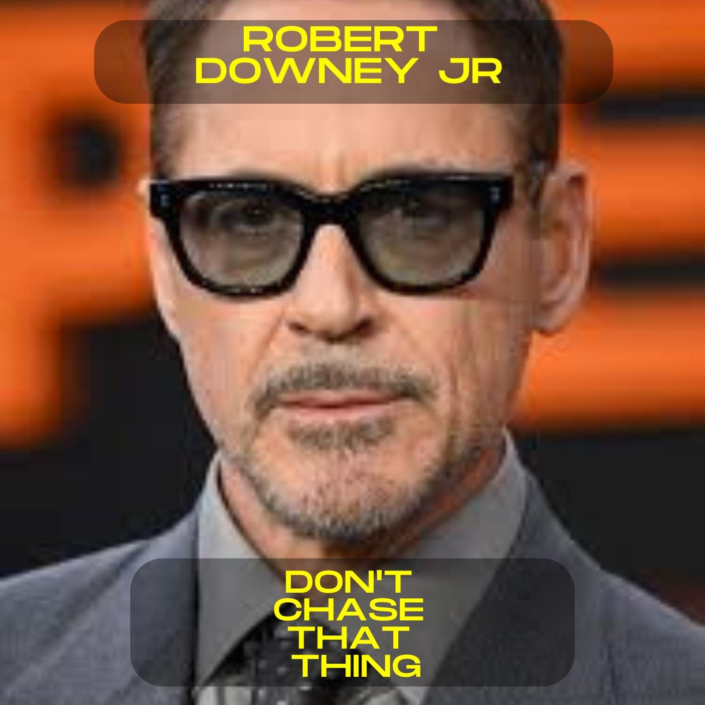 Robert Downey Jr - Don't chase that thing motivational speech | Listen ...