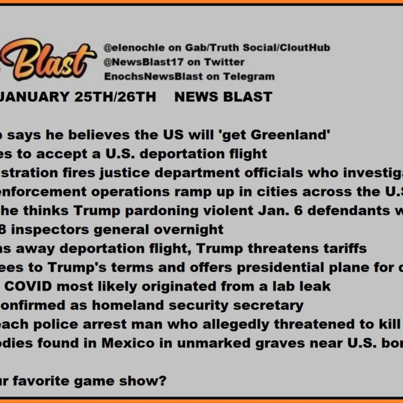 Wednesday, January 29, 2025 News Blast - News Blast Readings (podcast ...
