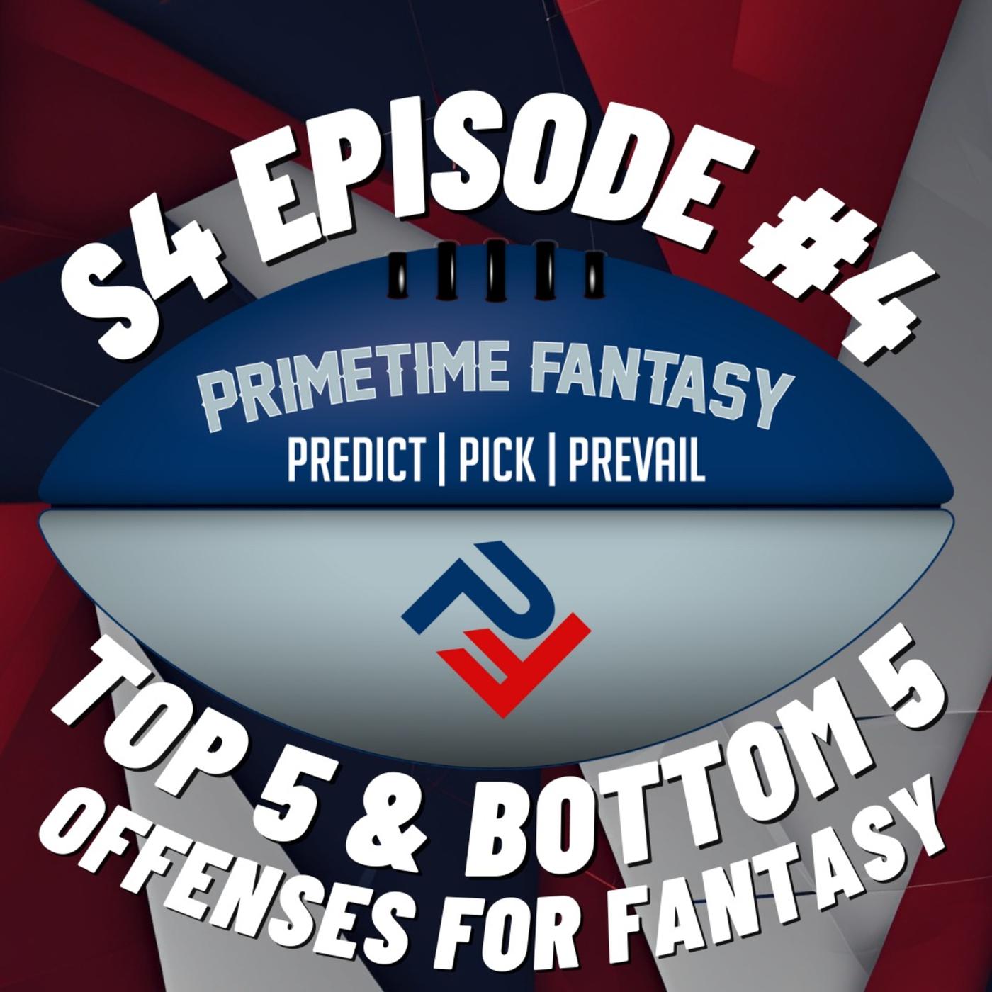 Top 5 & Bottom 5 Offenses for Fantasy Football 2024 | NFL | PrimeTime ...