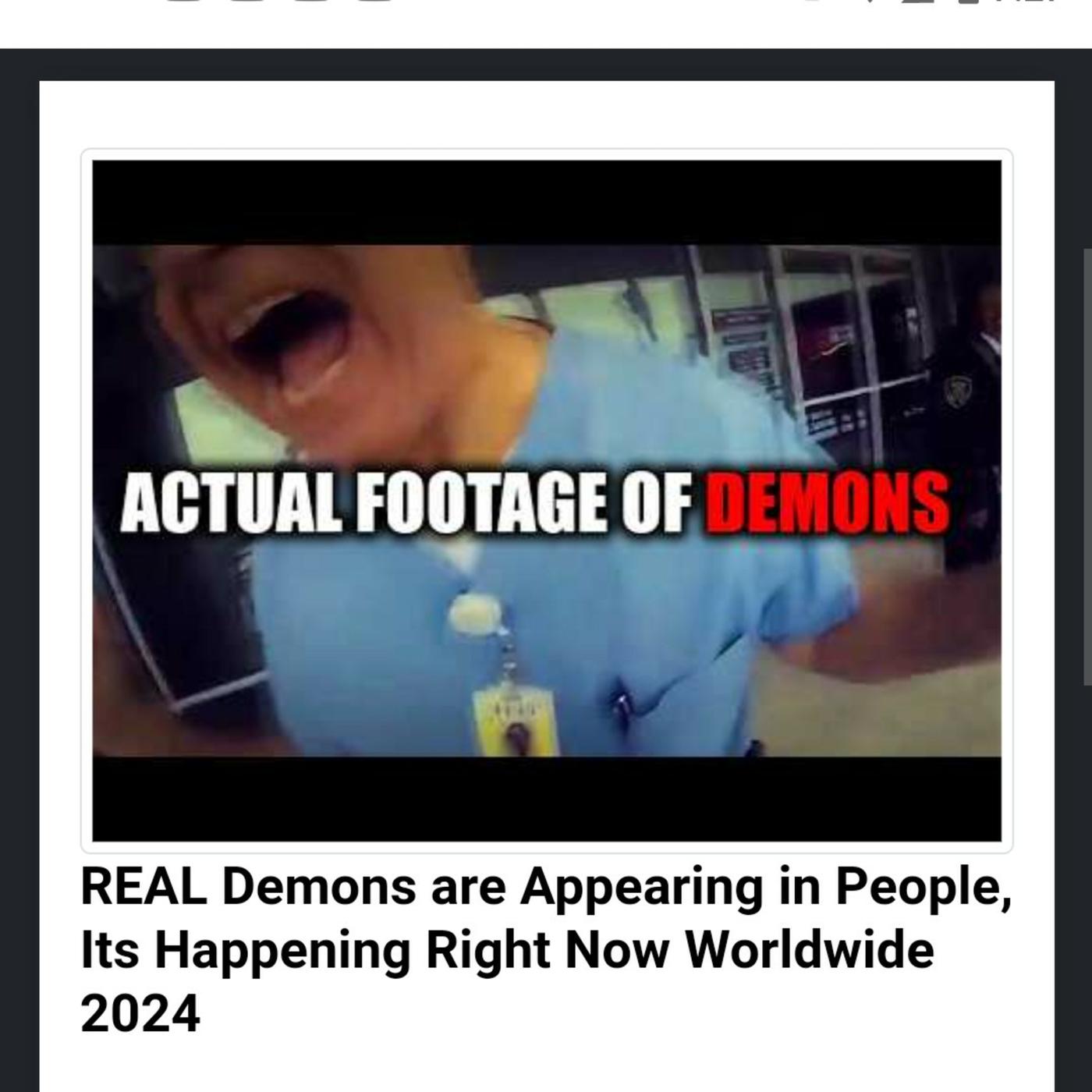 REAL Demons are Appearing in People, Its Happening Right Now Worldwide ...