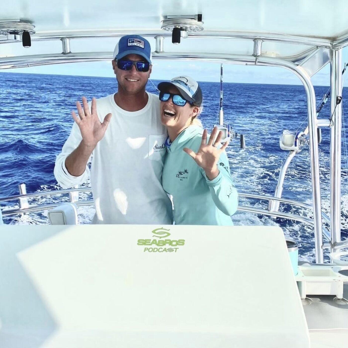 Capt. Drake and Katie Sawyer - "On Location" - SeaBros Fishing Podcast ...