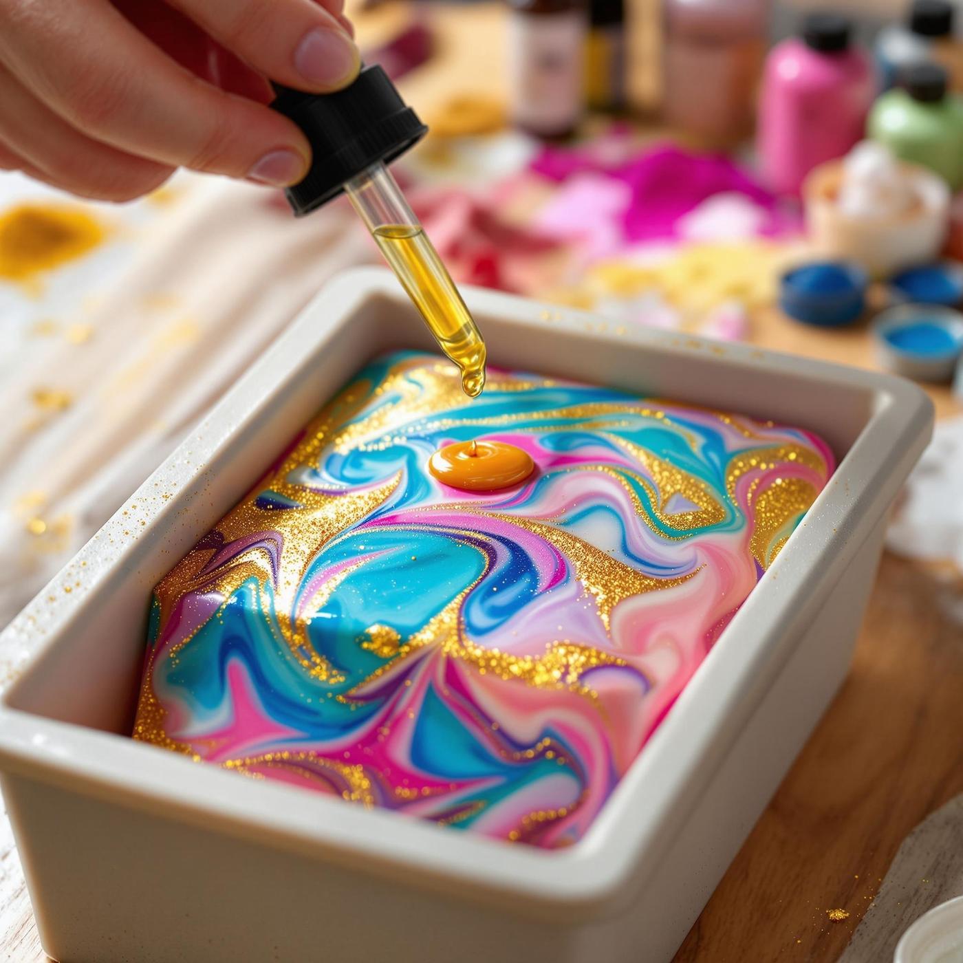 How to Mica Paint on Cold Process Soap - Soapmaking 101 with the Soap ...