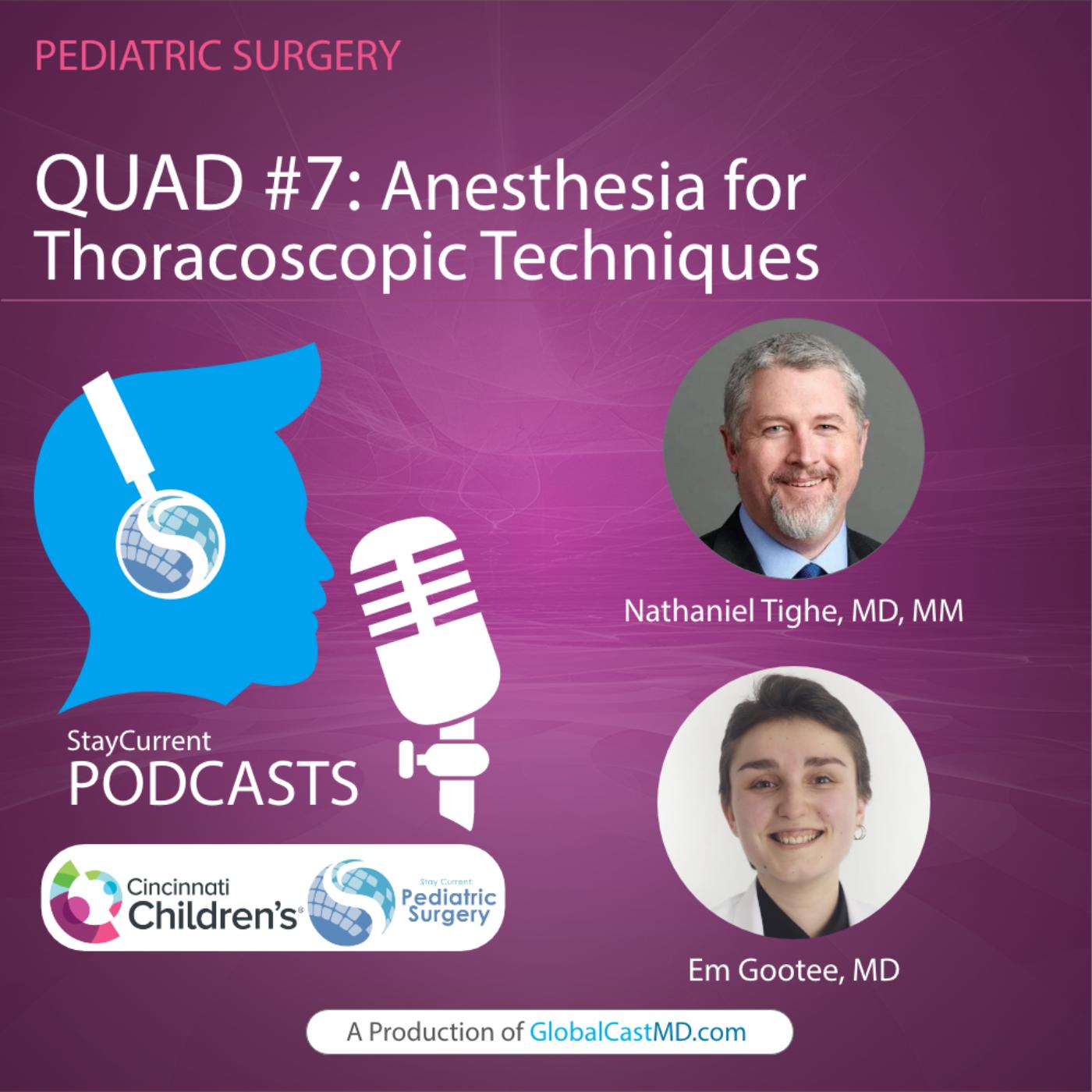 QUAD #7 Anesthesia for Thoracoscopic Techniques with Dr. Nathaniel ...