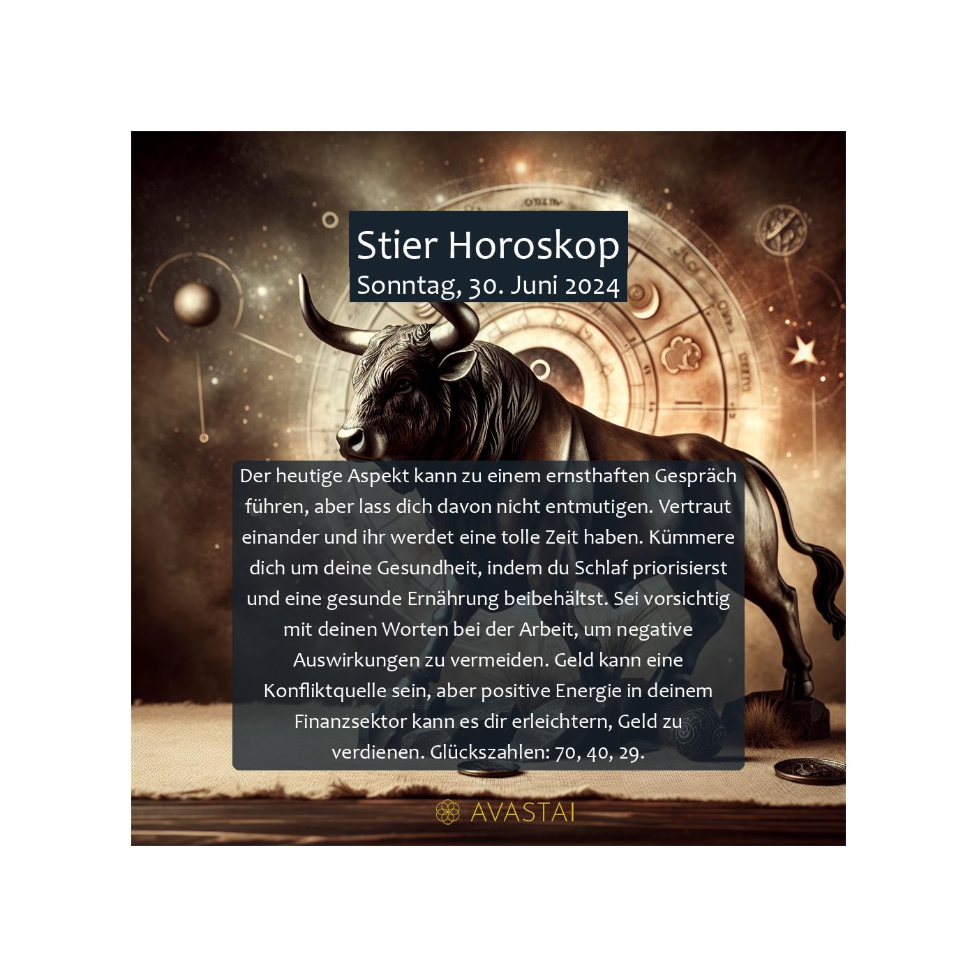 Horoskop Stier Heute Mann