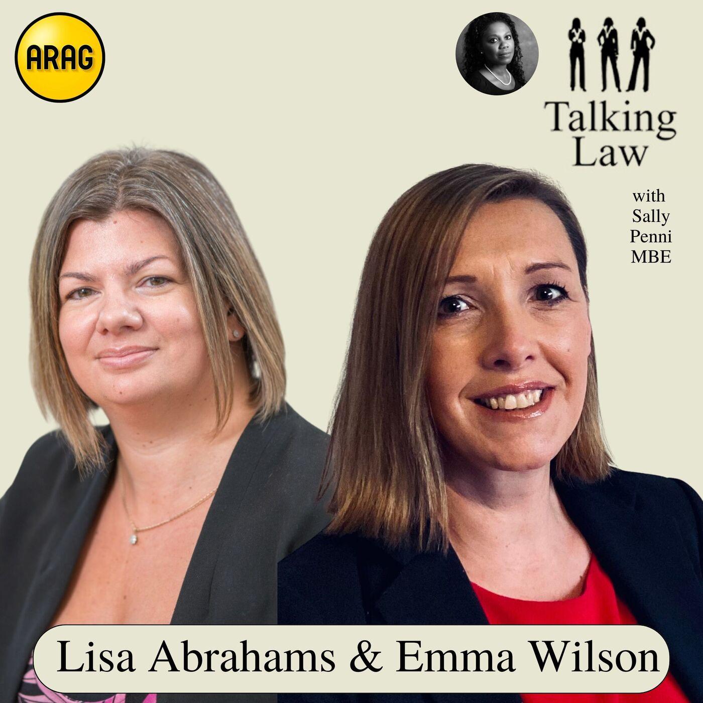 Lisa Abrahams & Emma Wilson - Talking Law with Dr Sally Penni MBE ...