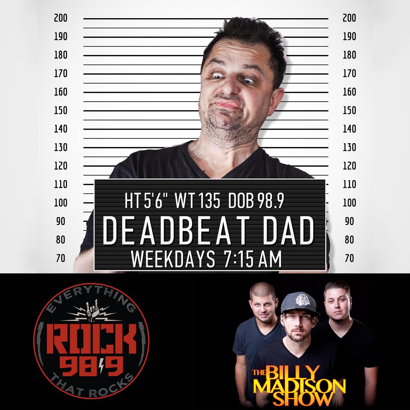 Billy Madison Show 99.5 KISS Rocks | Spreadshop