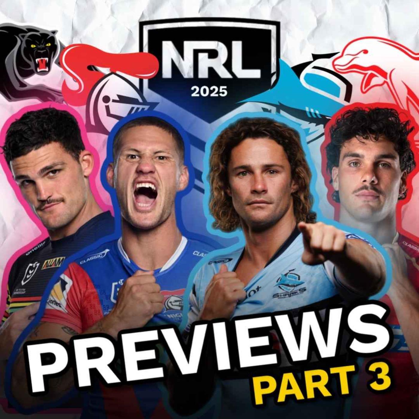 NRL 2025 Teams Previews: Panthers, Sharks, Knights & Dolphins | Listen ...