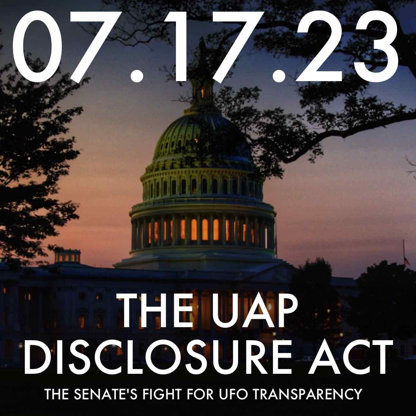The UAP Disclosure Act: The Senate's Fight for UFO Transparency | MHP ...