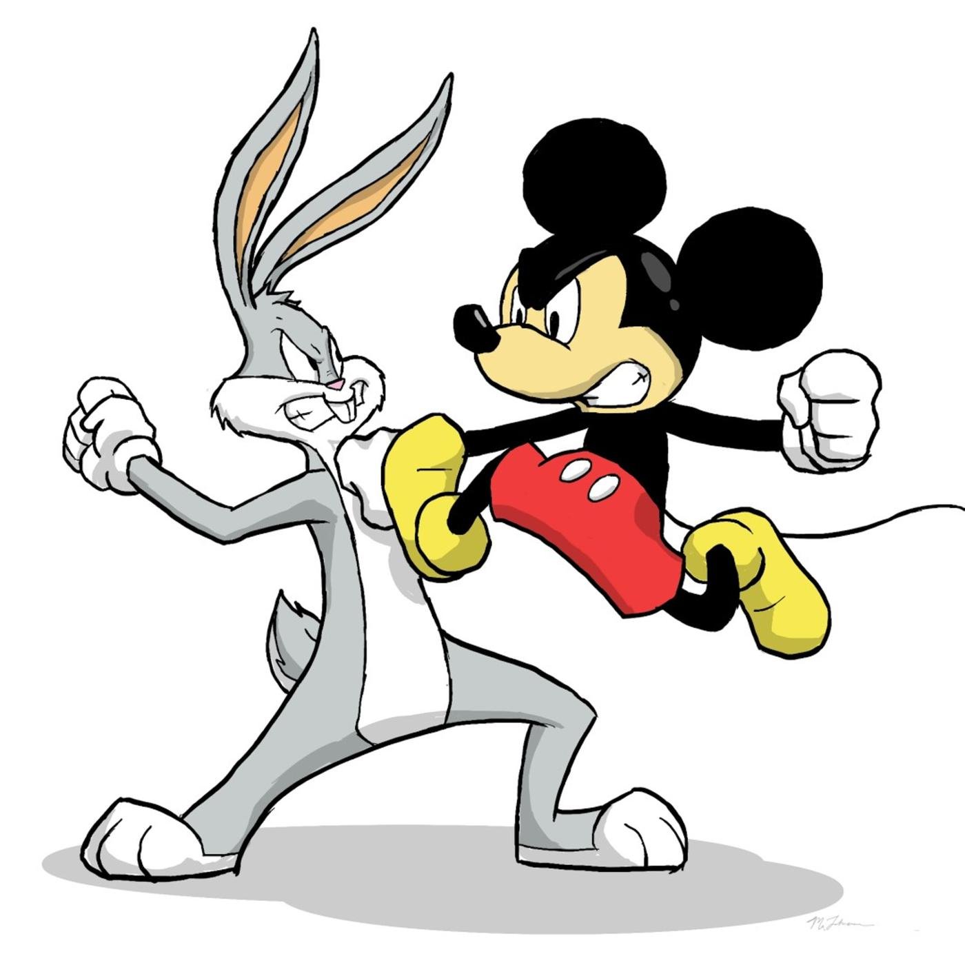 Mickey mouse vs bugs bunny store