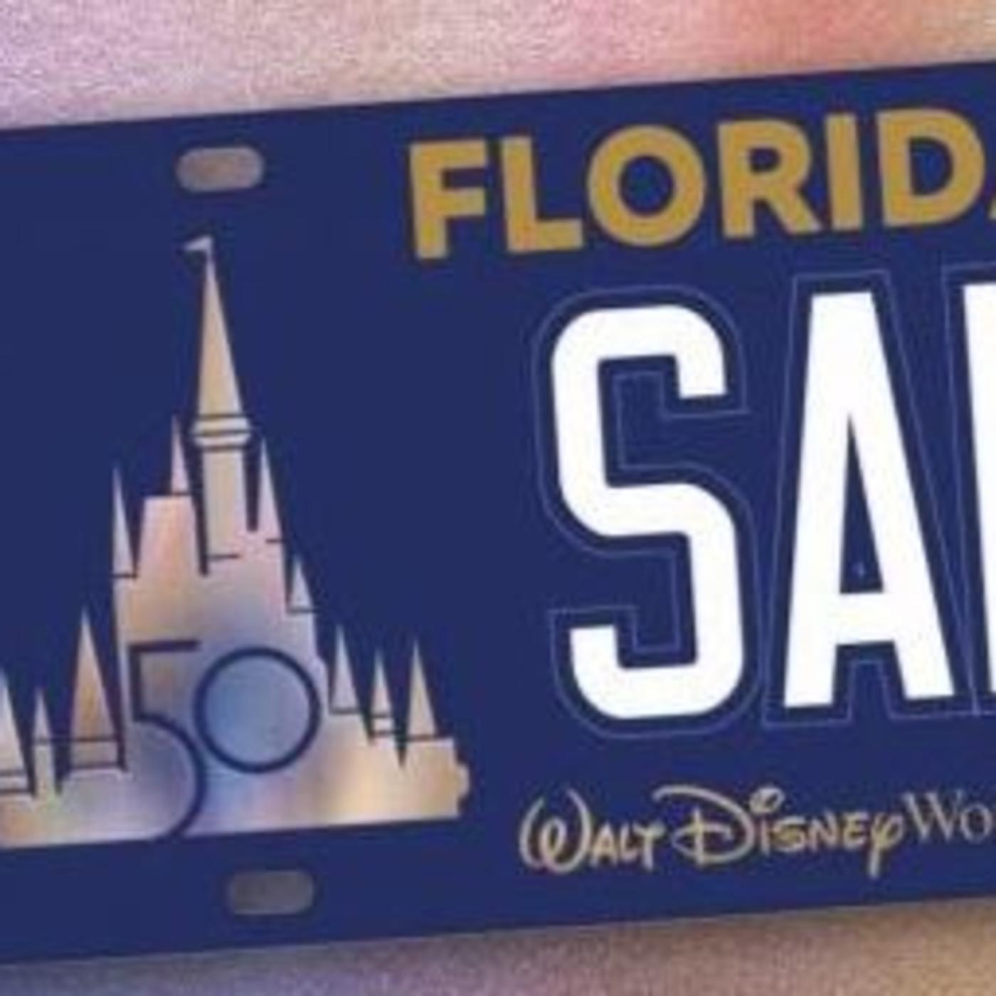 First Ever Walt Disney World License Plate - Theme Park MoJu (podcast ...