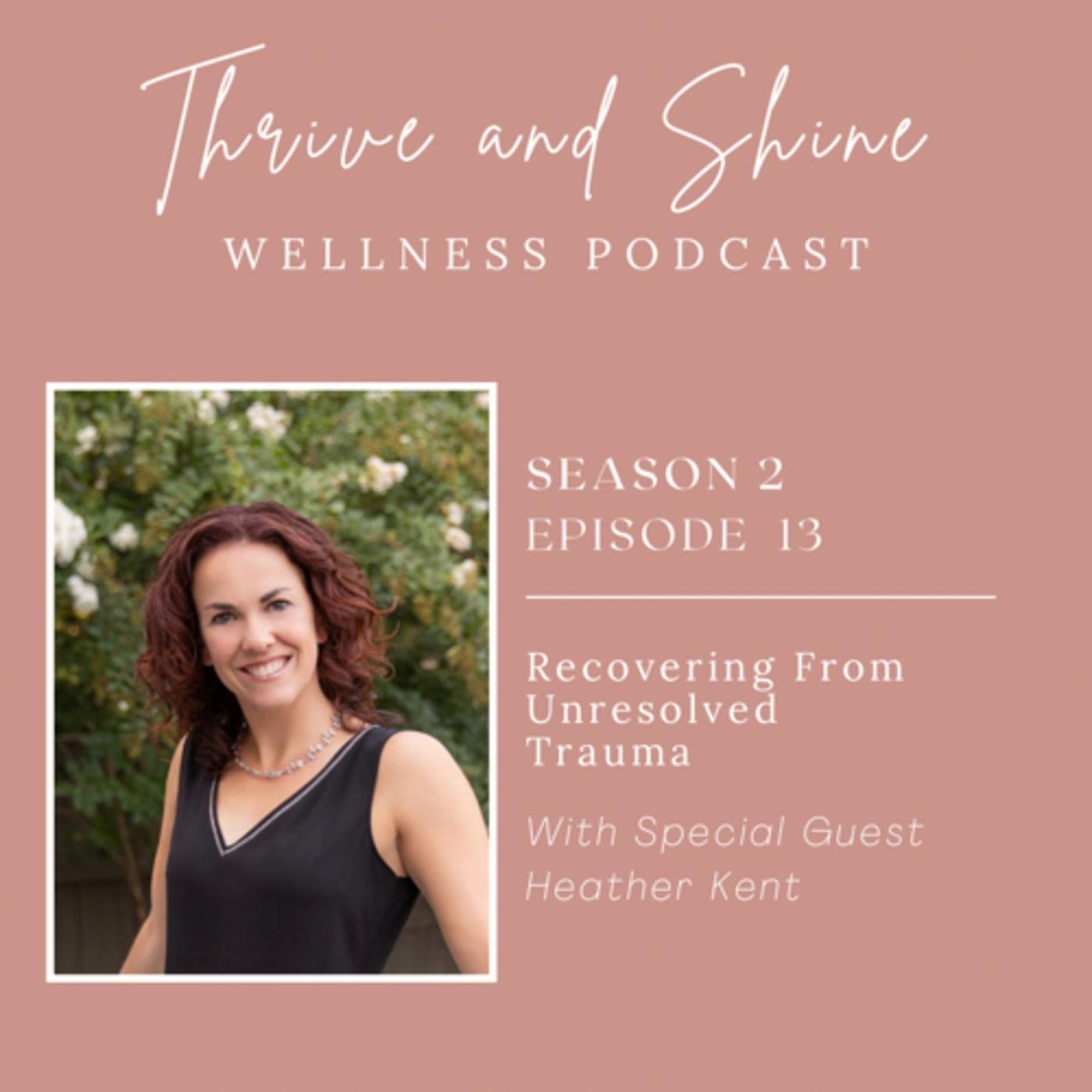Recovering From Unresolved Trauma - Thrive and Shine Wellness (podcast ...