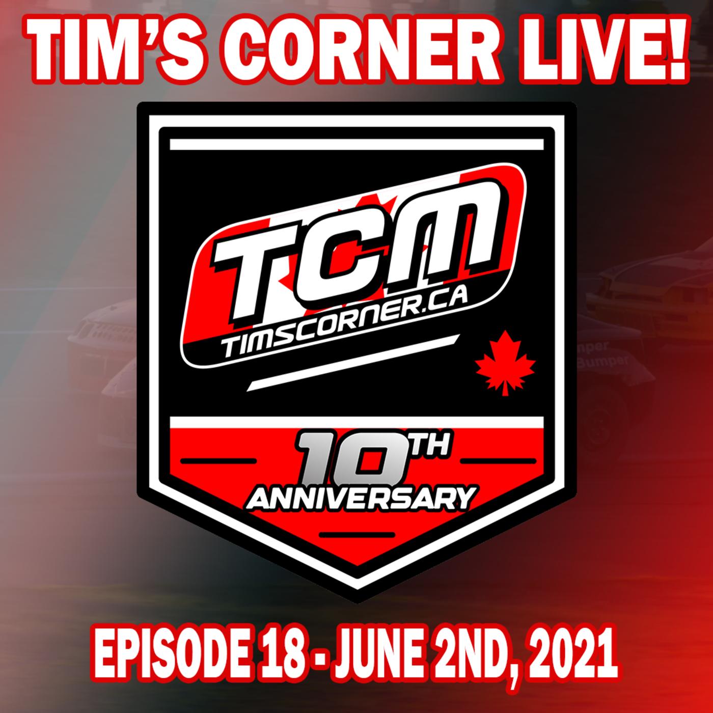 Tim's Corner LIVE! (podcast) - Tim's Corner Motorsports | Listen Notes