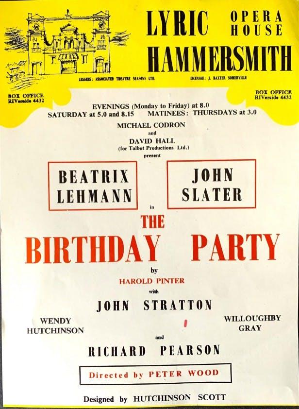 Harold Pinter vs The Critics - Today In History with The Retrospectors ...