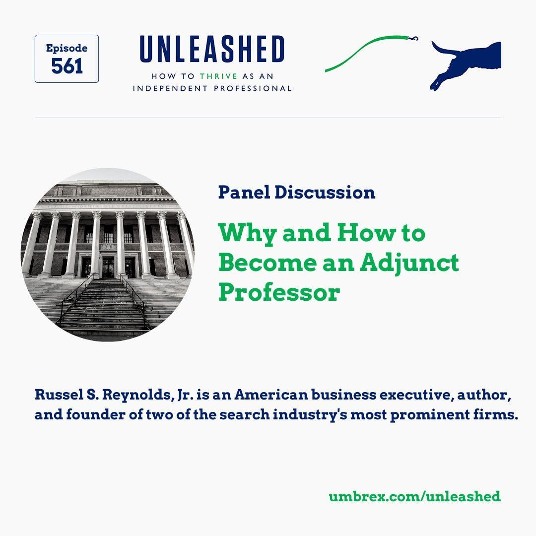 561. Why and How to Become an Adjunct Professor - Unleashed - How to ...